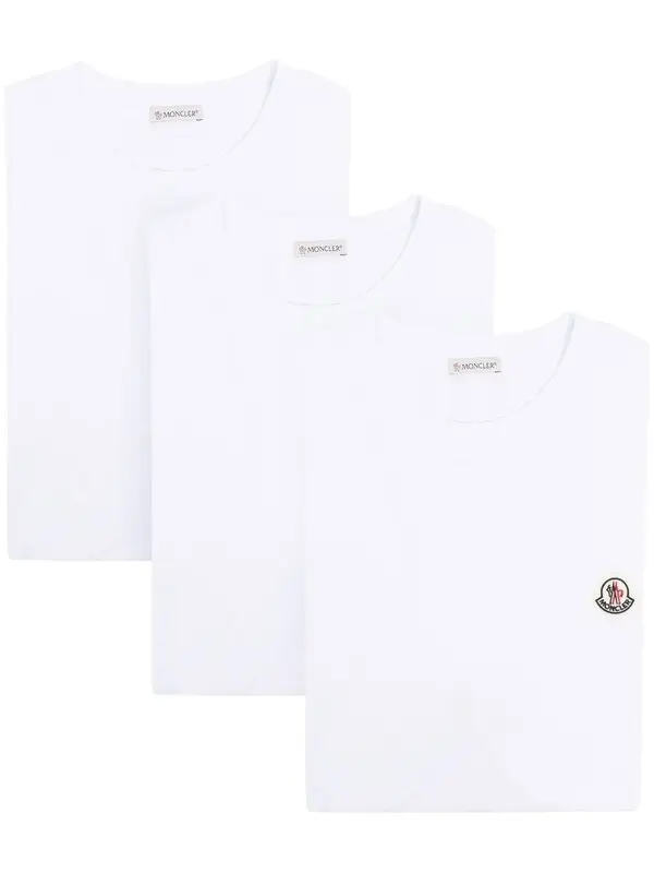 Moncler Logo-patch Short-sleeve T-shirt - White