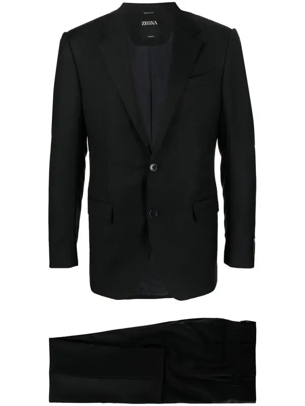 Zegna Trofeo™ Wool Single-breasted Suit - Black