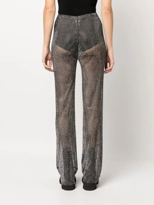 SANTA BRANDS Rhinestone-embellished Trousers - Black