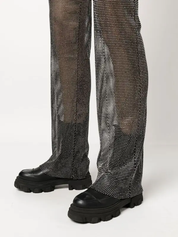 SANTA BRANDS Rhinestone-embellished Trousers - Black
