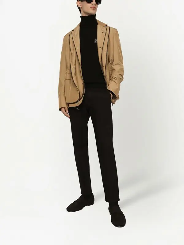 Dolce & Gabbana Roll-neck Wool Jumper - Black