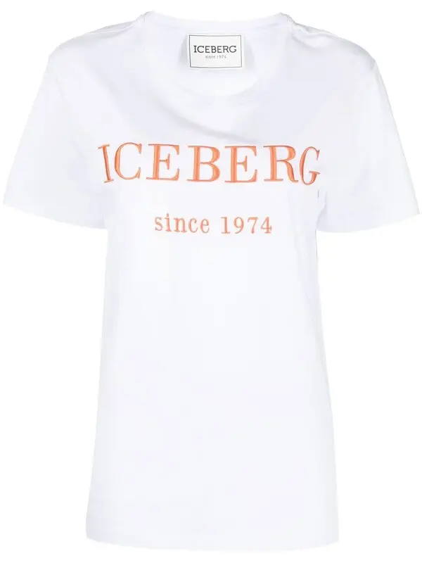 Iceberg Logo Print T-shirt - White