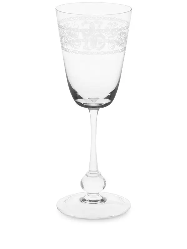 Dolce & Gabbana Logo-embellished Wine Glass - White