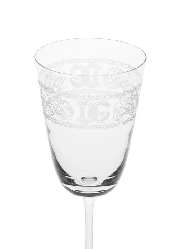 Dolce & Gabbana Logo-embellished Wine Glass