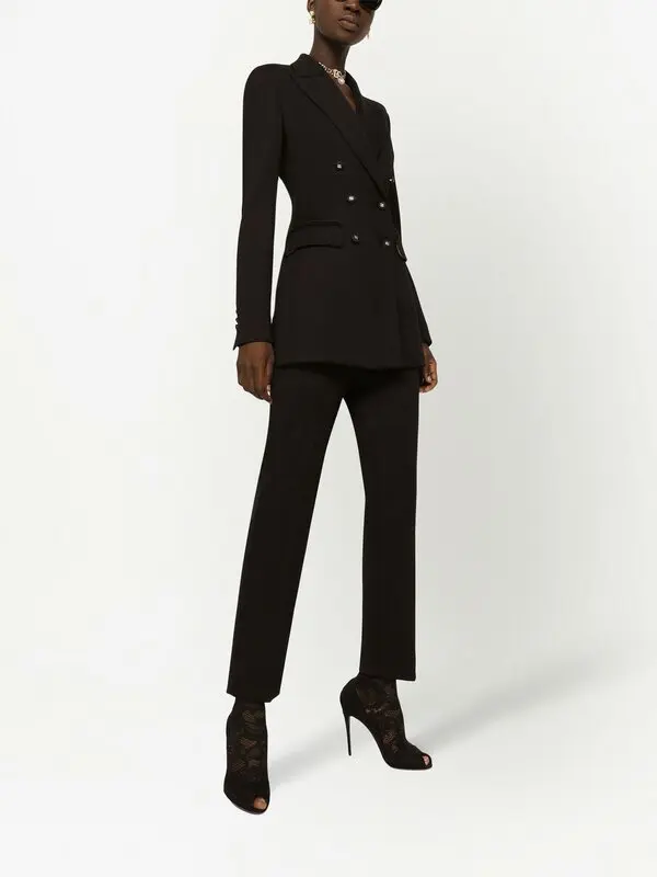 Dolce & Gabbana Milano-rib Tapered-leg Trousers