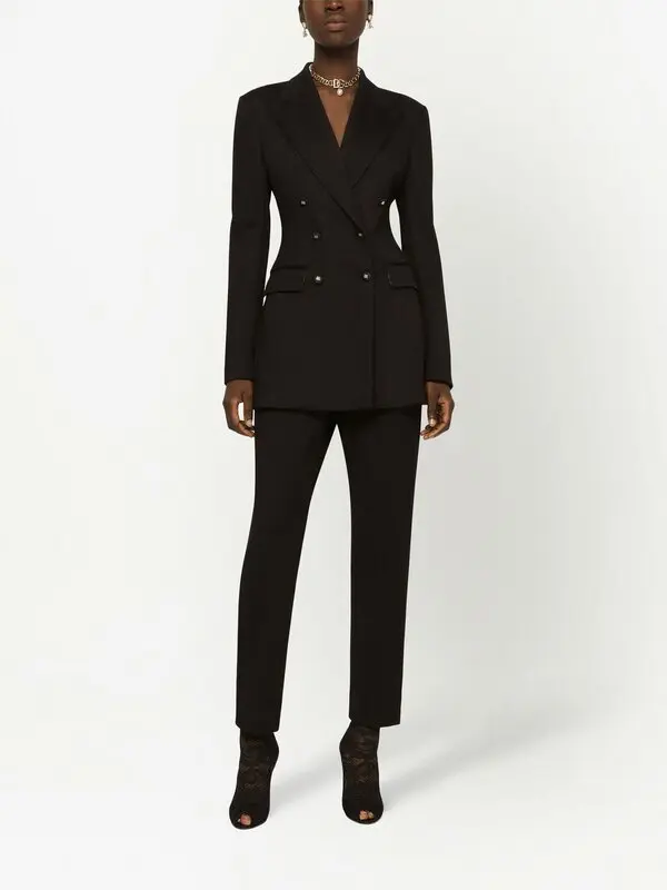 Dolce & Gabbana Milano-rib Tapered-leg Trousers