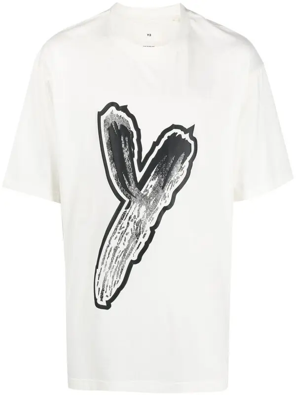 Y3 Logo-print Crew Neck T-shirt