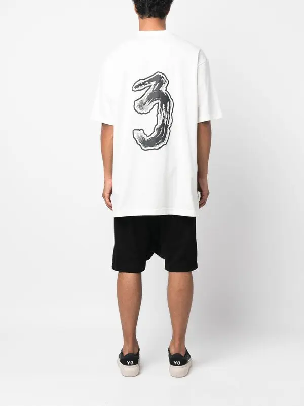 Y3 Logo-print Crew Neck T-shirt