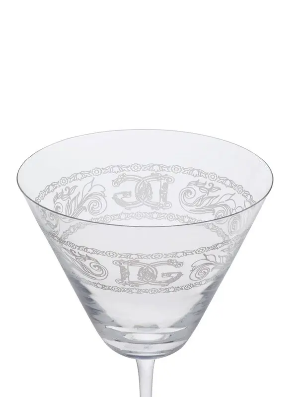Dolce & Gabbana Logo-embossed Martini Glass