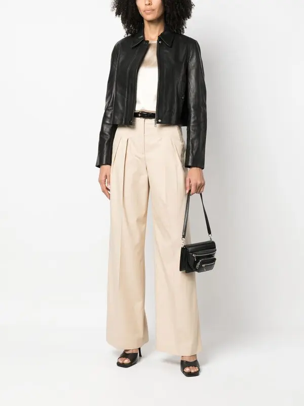 Calvin Klein Pleated Wide-leg Trousers