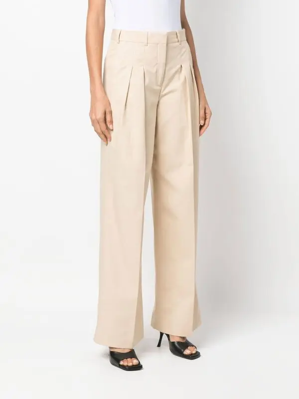 Calvin Klein Pleated Wide-leg Trousers
