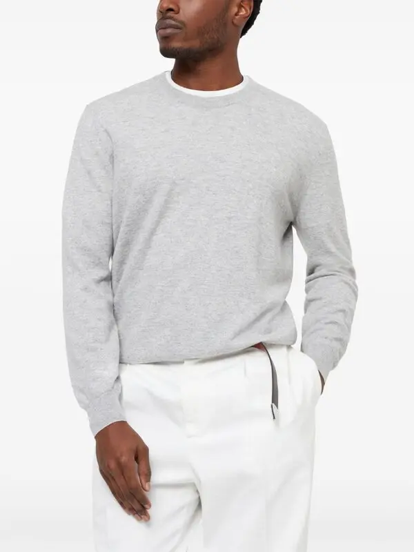 Brunello Cucinelli Cashmere Crew-neck Jumper - Grey