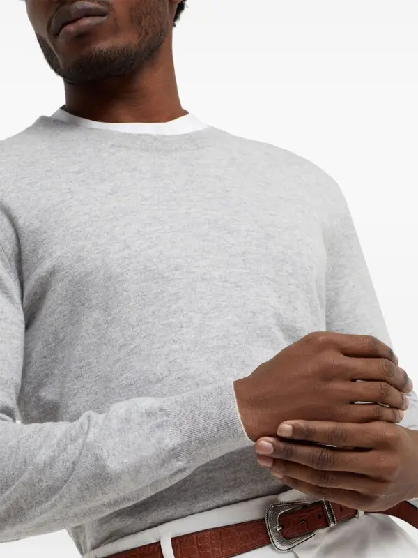 Brunello Cucinelli Cashmere Crew-neck Jumper - Grey
