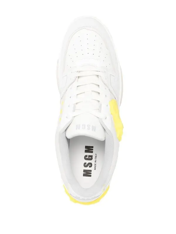 MSGM Panelled Low-top Sneakers