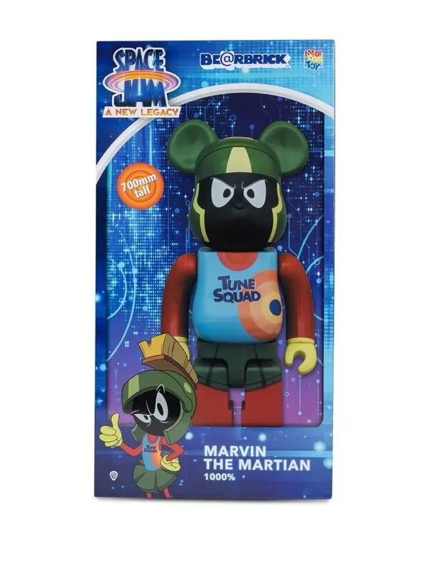 MEDICOM TOY X Space Jam: A New Legacy Marvin The Martian Be@rbrick 1000% Figure - Green