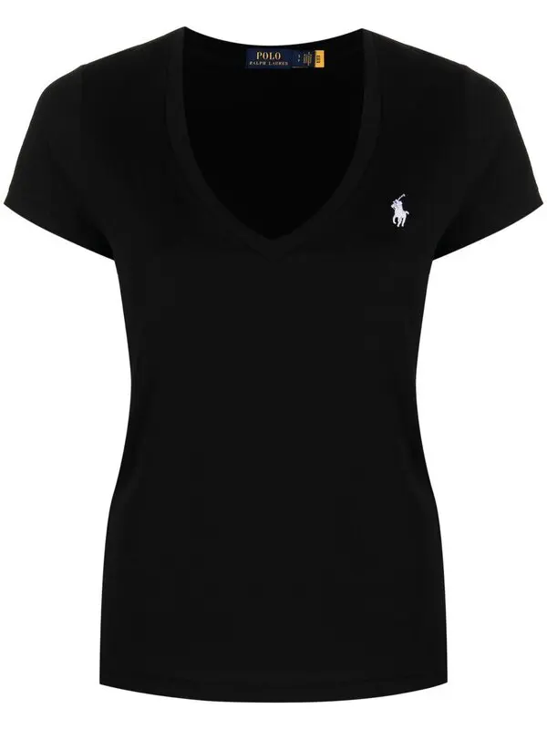 Polo Ralph Lauren Polo Pony V-neck T-shirt - Black