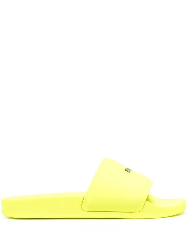 MSGM Logo-print Slides - Yellow