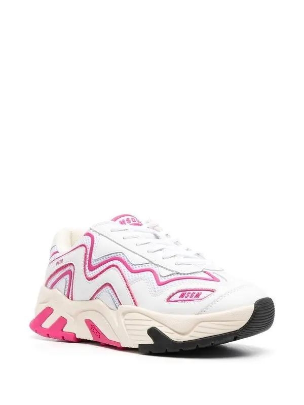 MSGM Panelled Low-top Sneakers