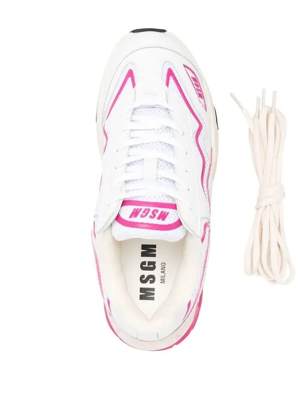 MSGM Panelled Low-top Sneakers