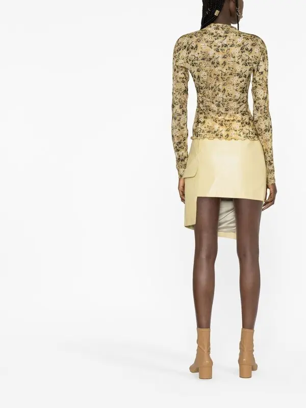 KNWLS Halcyon Semi-sheer Top - Yellow