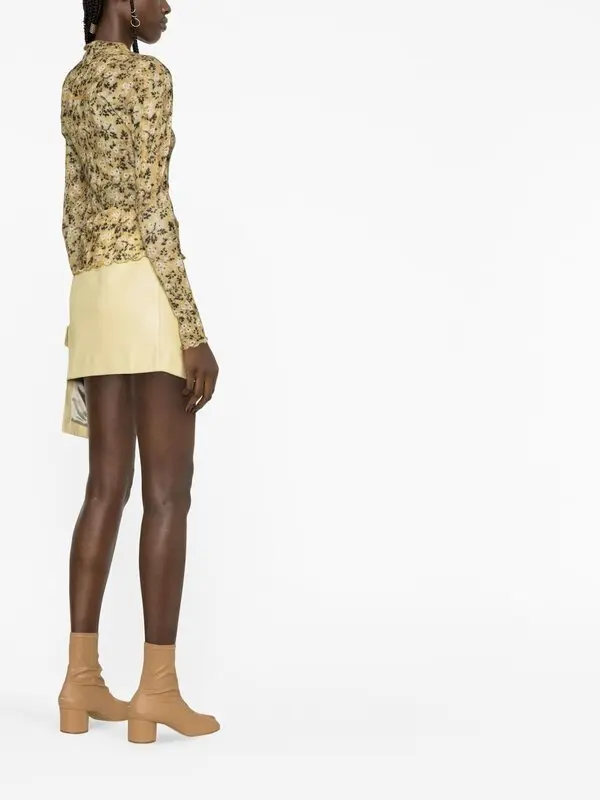 KNWLS Halcyon Semi-sheer Top - Yellow