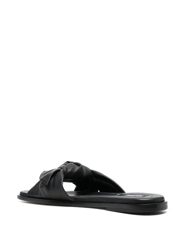 MSGM Knot-strap Leather Sandals