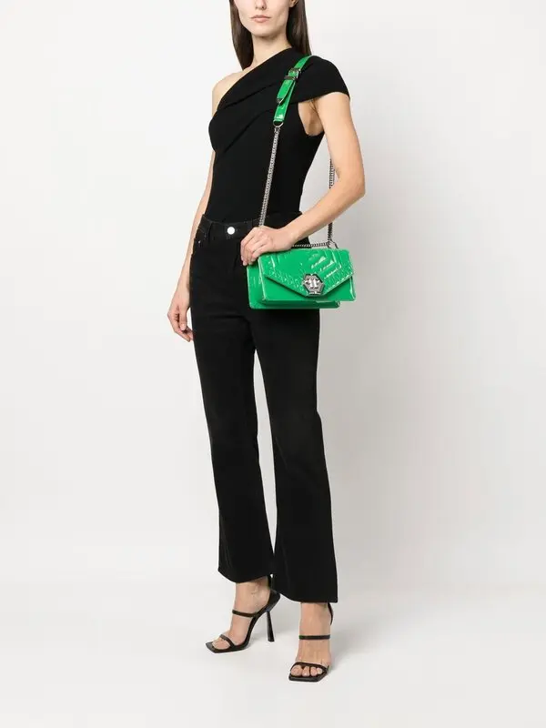 Philipp Plein Hexagon-logo Shoulder Bag - Green