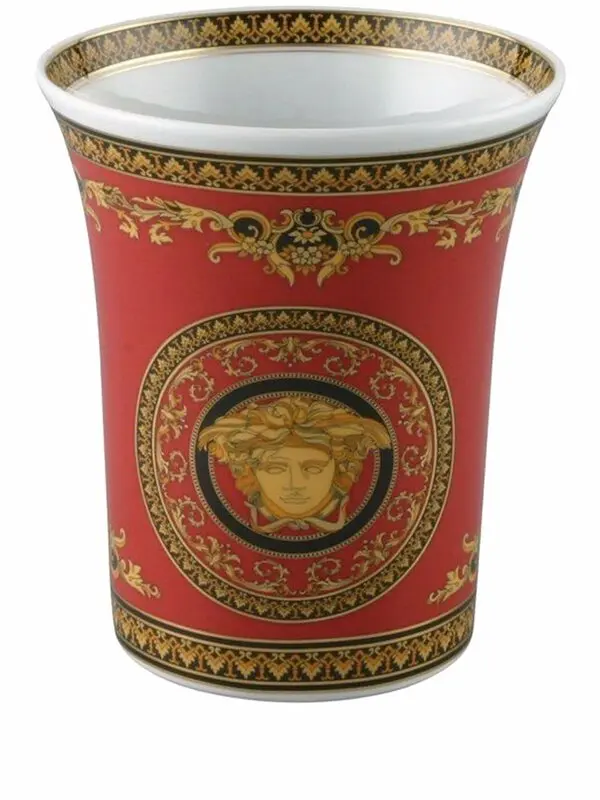 Versace Medusa Collection Vase - Red