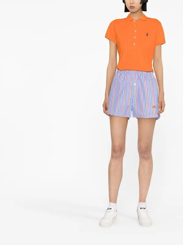 Polo Ralph Lauren Logo-embroidered Slim-fit Polo Shirt - Orange