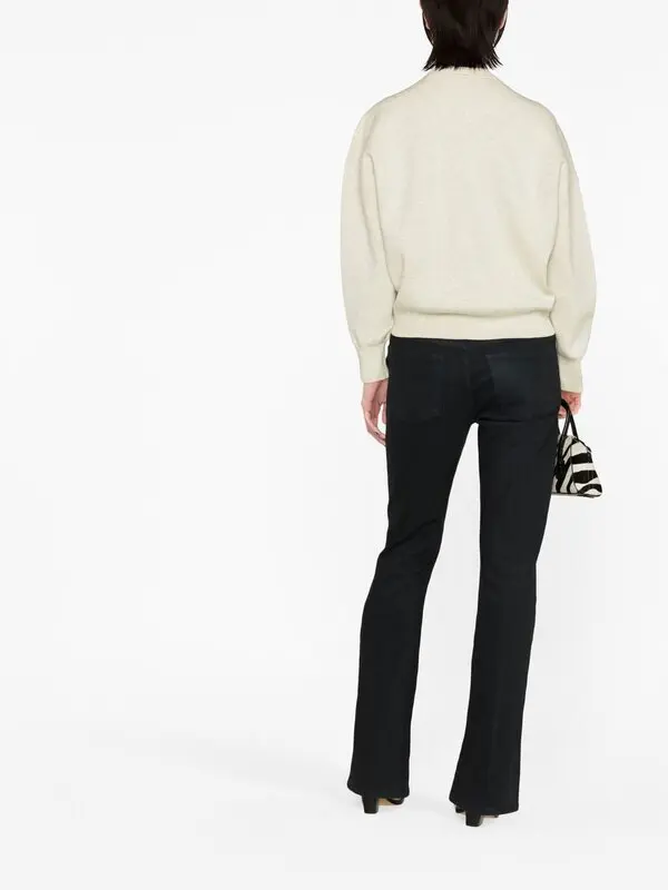MARANT ETOILE Atlee Intarsia-knit Jumper - Grey