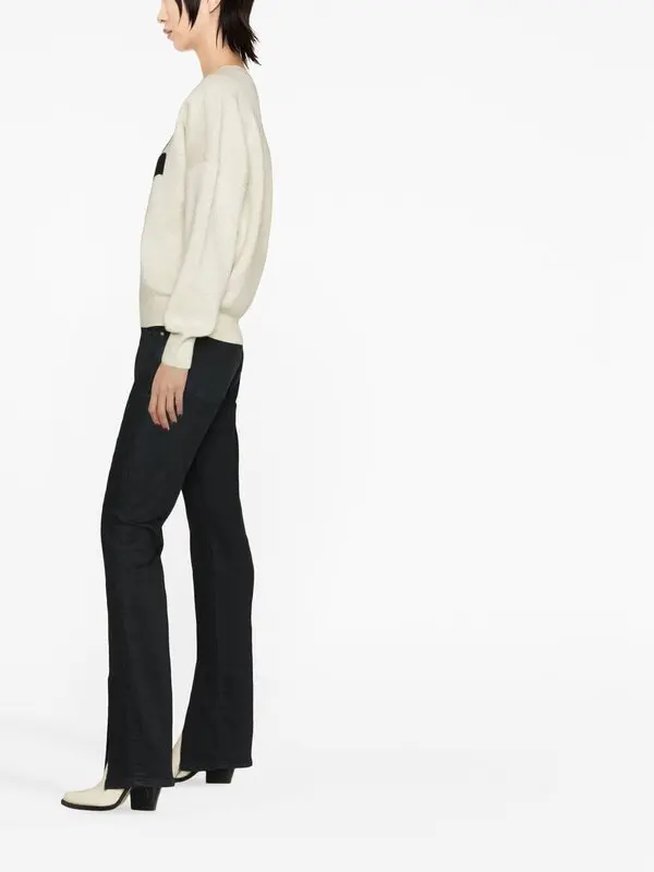 MARANT ETOILE Atlee Intarsia-knit Jumper - Grey