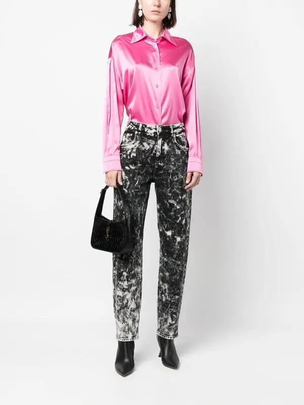 TOM FORD Pointed-collar Button-up Shirt - Pink