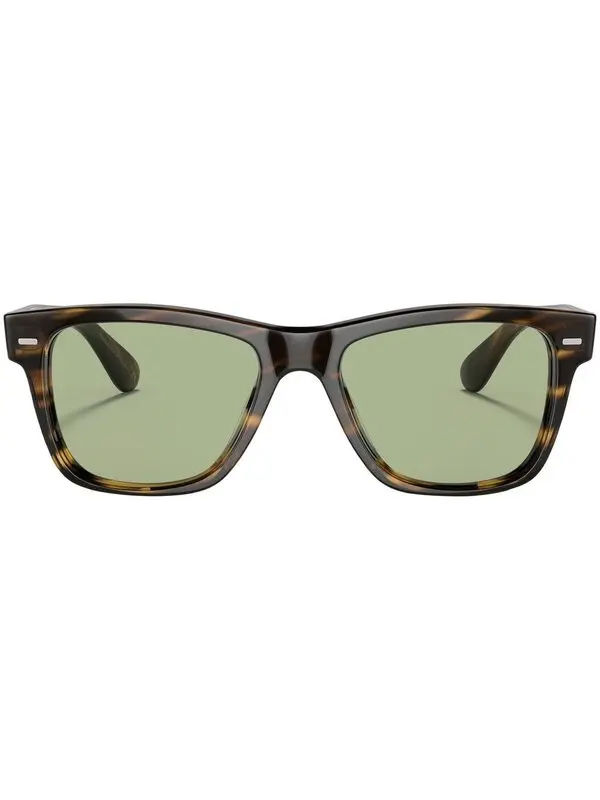 Oliver Spencer Oller Sun Square-frame Sunglasses - Black