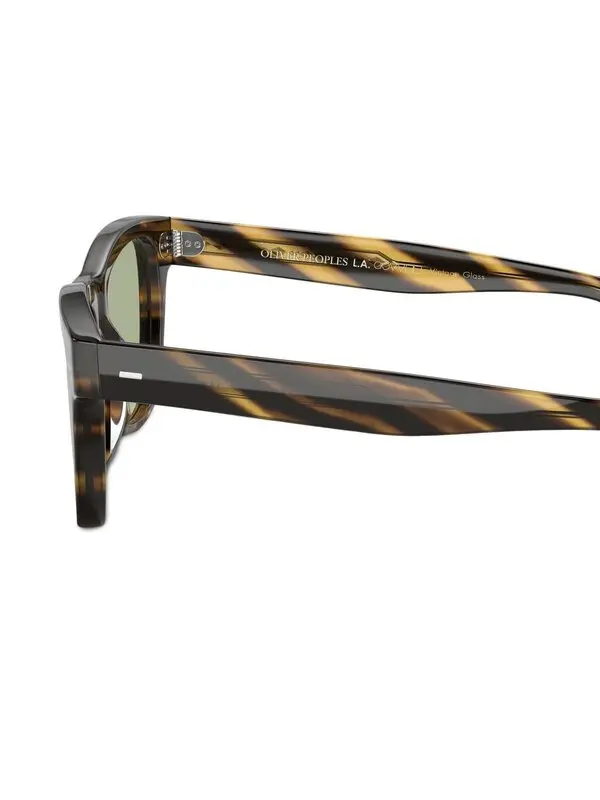 Oliver Spencer Oller Sun Square-frame Sunglasses - Black