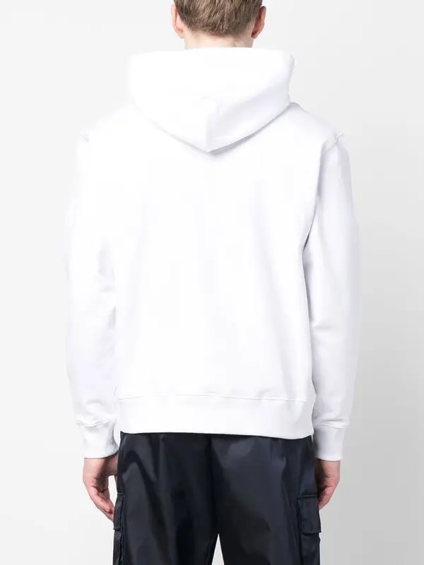 Kenzo Logo-patch Hoodie - White