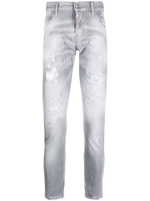 Dsquared2 Mid-rise Skinny Jeans - Grey