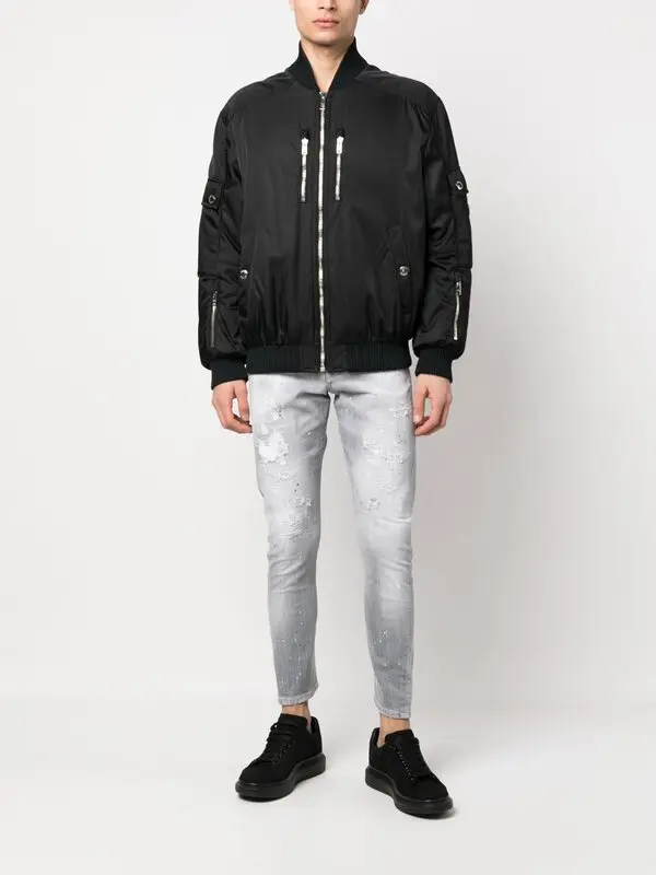 Dsquared2 Mid-rise Skinny Jeans - Grey