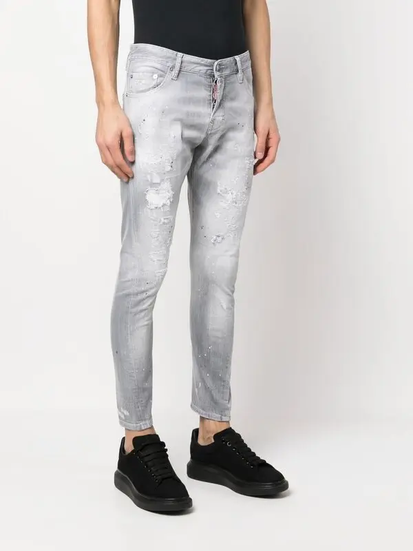 Dsquared2 Mid-rise Skinny Jeans - Grey