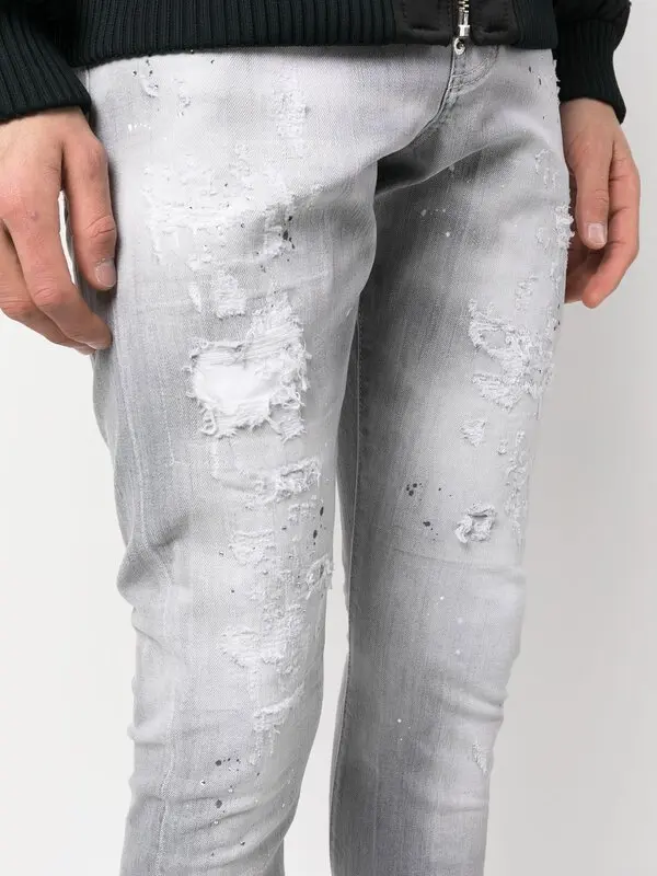 Dsquared2 Mid-rise Skinny Jeans - Grey