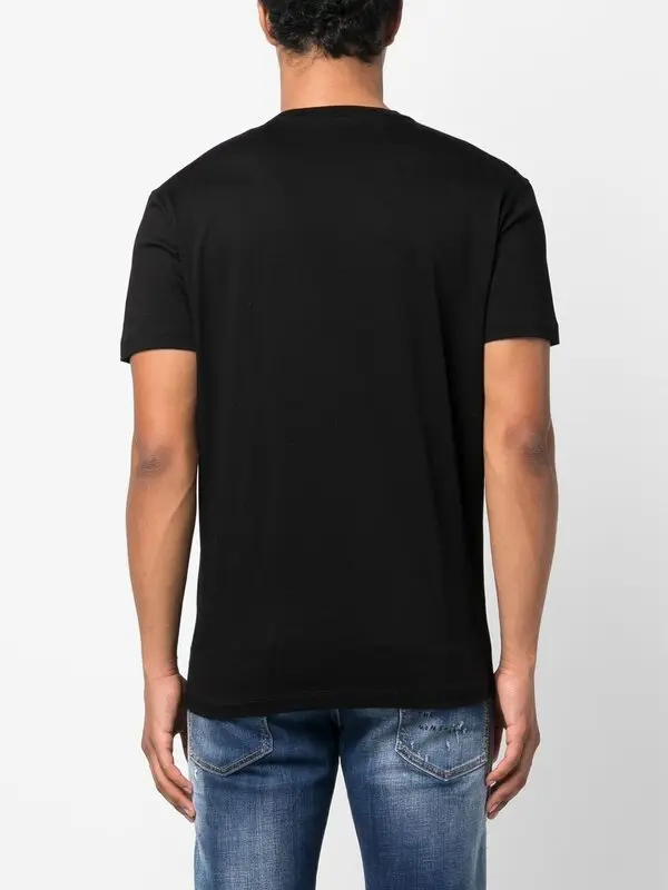 Dsquared2 Logo-studded Short-sleeve T-shirt - Black