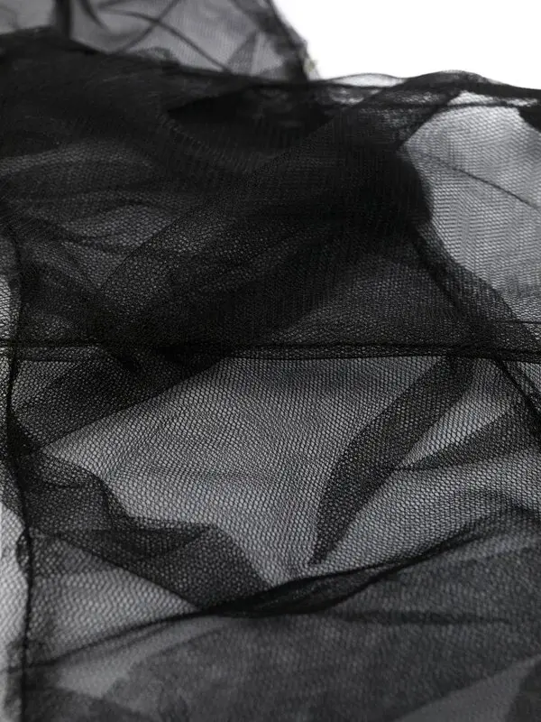 IOANA CIOLACU Sheer Long Gloves - Black
