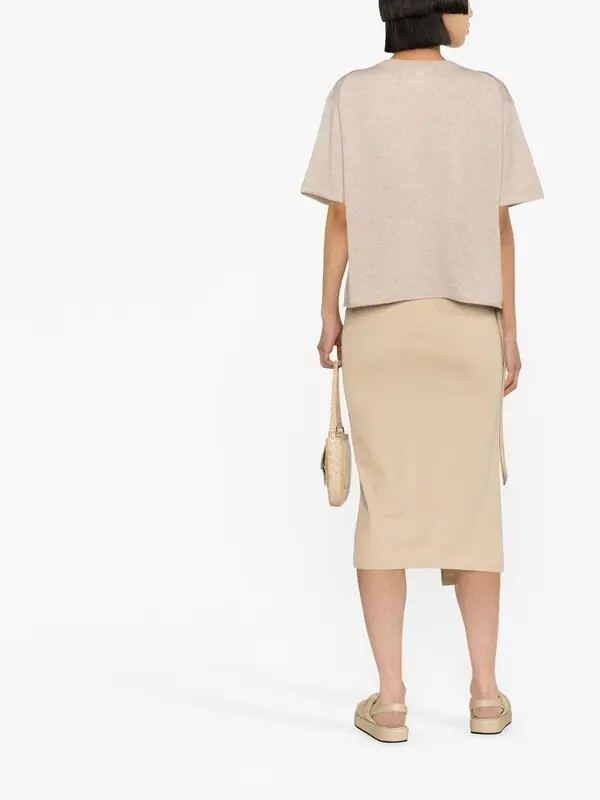 LISA YANG Cila Cashmere T-shirt - Neutrals