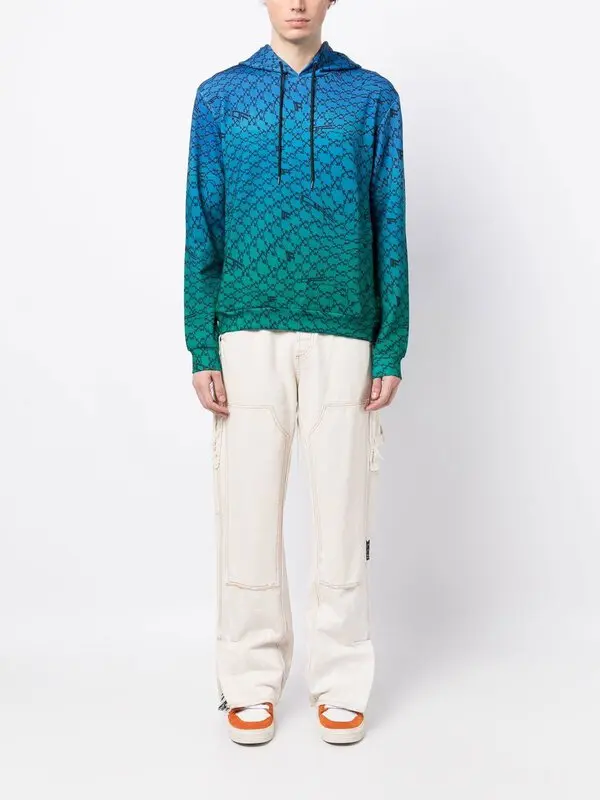 Off-White Arrows-print Ombré-effect Hoodie