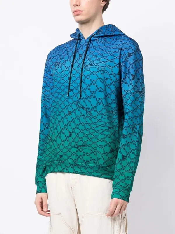 Off-White Arrows-print Ombré-effect Hoodie