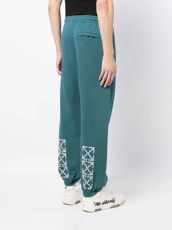 Off-White Arrows-print Track Pants - Blue