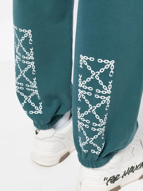 Off-White Arrows-print Track Pants - Blue