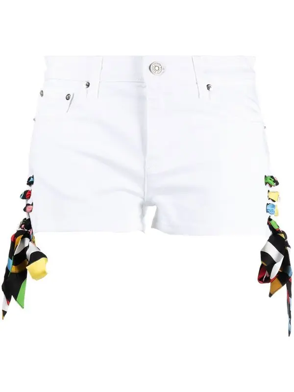 Emilio Pucci Marmo-print Shorts - White