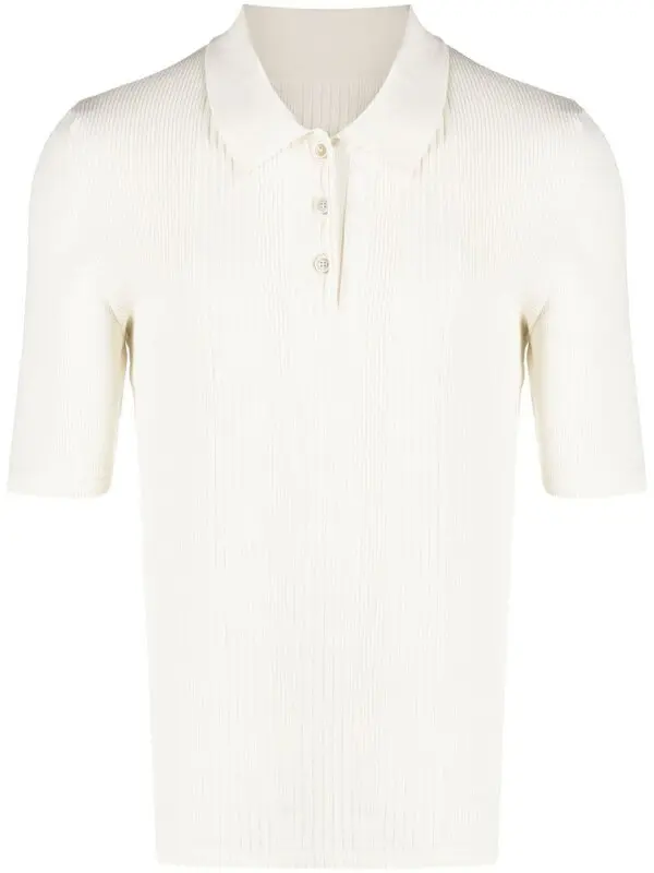 MAISON MARGIELA Four-stitch Knitted Polo Shirt