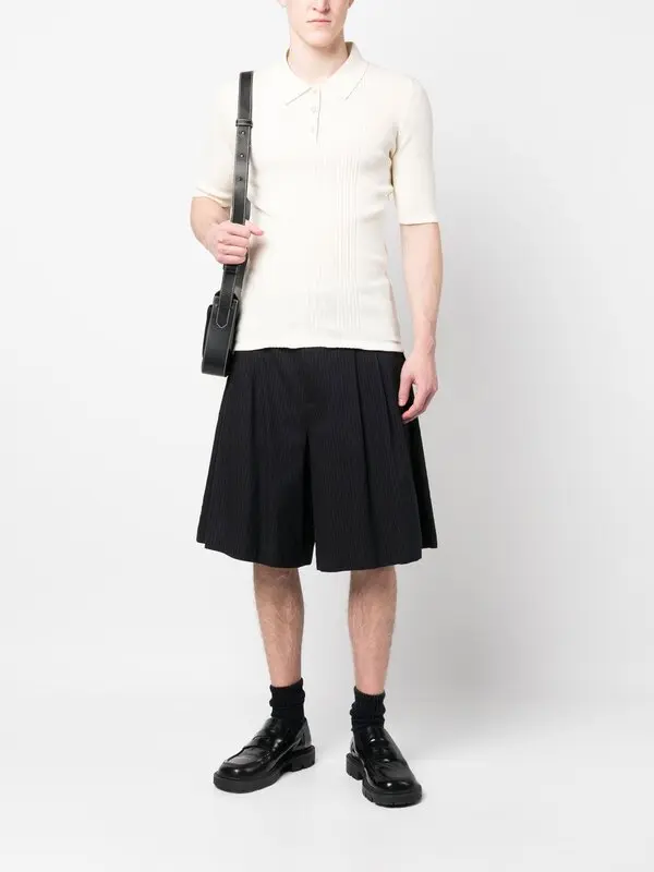 MAISON MARGIELA Four-stitch Knitted Polo Shirt