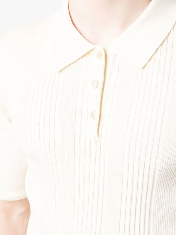 MAISON MARGIELA Four-stitch Knitted Polo Shirt